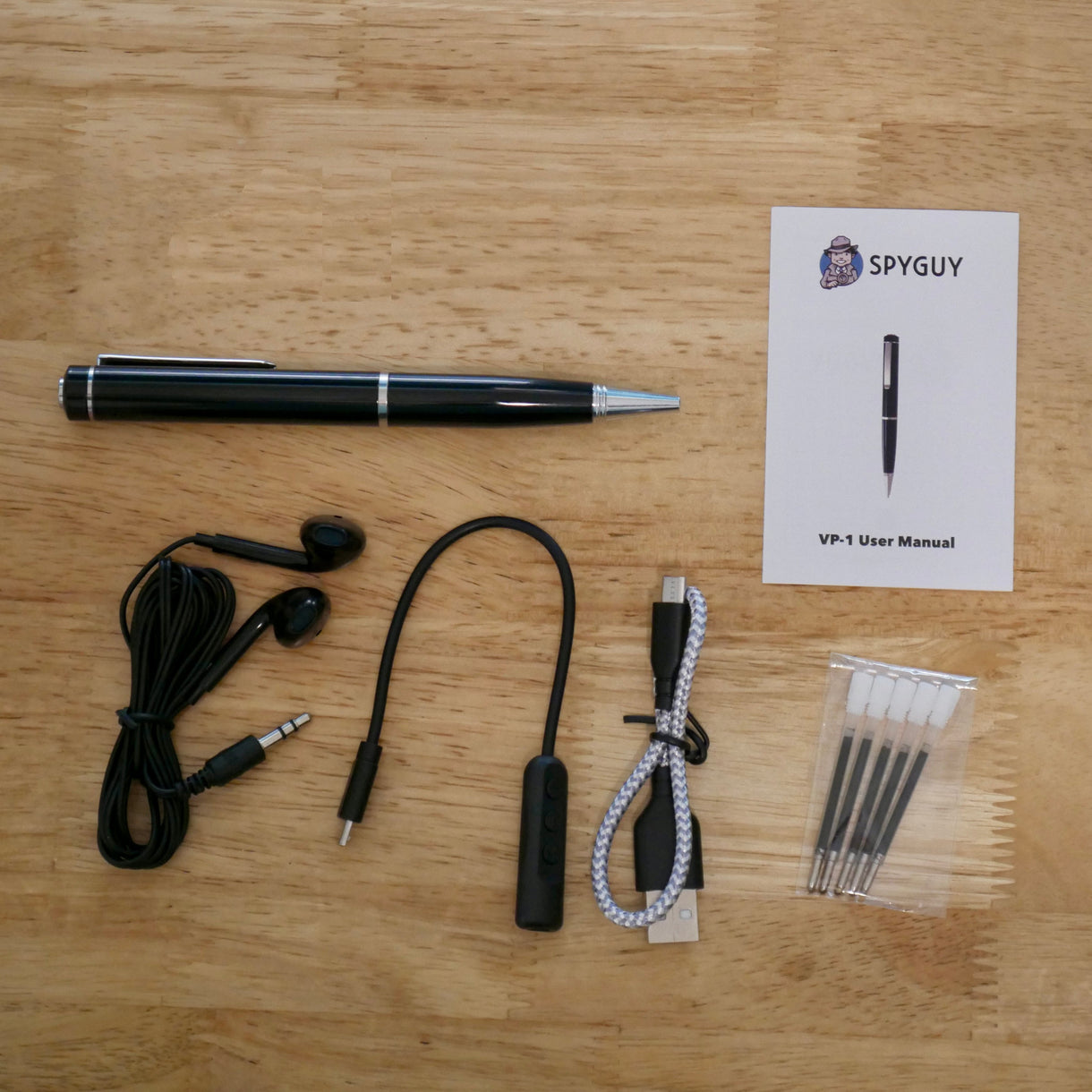 25 Hour Voice Activated Recorder Pen – SpyGuy